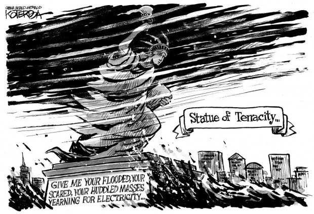 CARTOON: Storm brings opportunity for nation to display tenacity