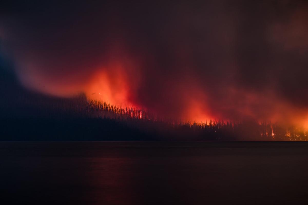 Photos: Fire forces evacuations in Glacier National Park