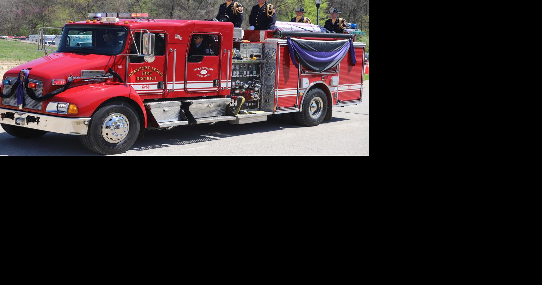 PHOTOS: Funeral, procession for fallen Beaufort-Leslie firefighter ...