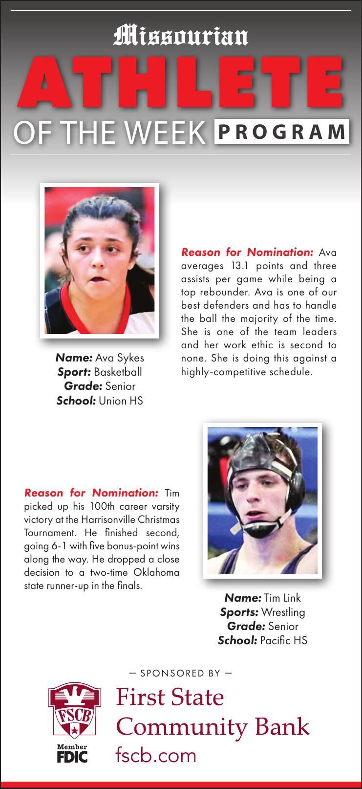 Athlete of the Week | Athlete-of-the-week | missourian.com