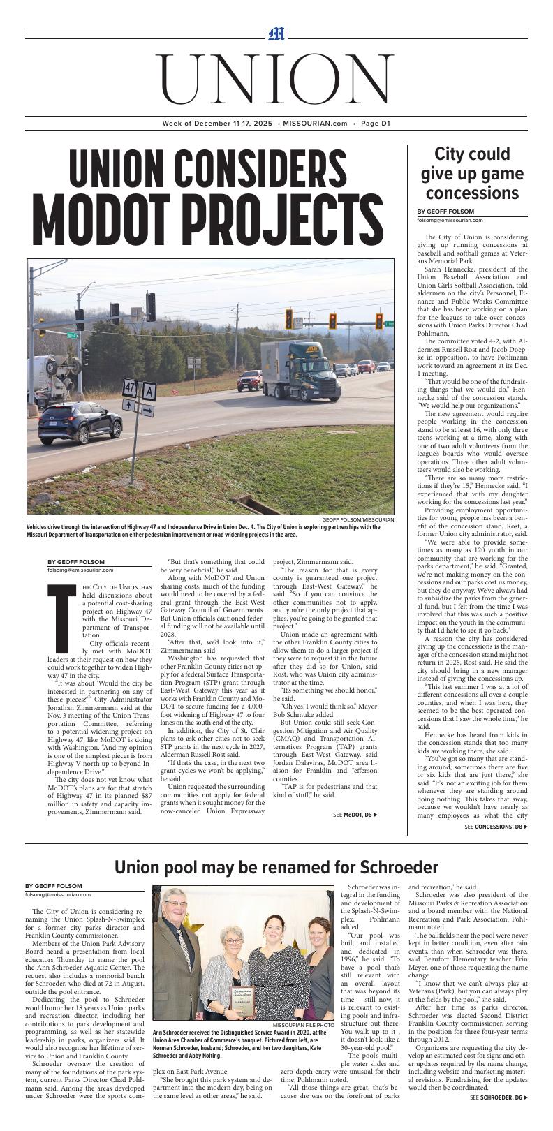 Page D01 | E-edition | missourian.com