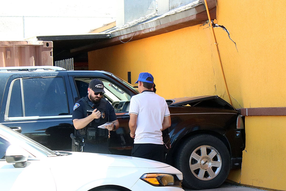 Car crashes into wall of local restaurant Sunday afternoon | Highway ...