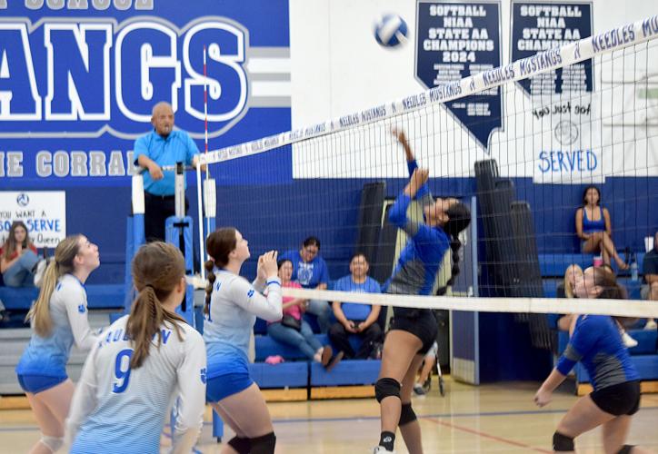 Photos: Needles High School volleyball vs. Laughlin High School, Sept ...
