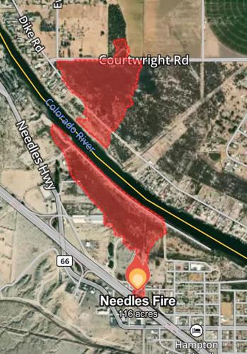 Mohave Valley Fire reports 85% containment on Arizona side of Needles ...