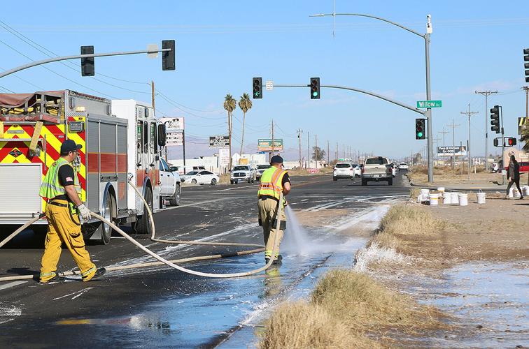 No one injured in Monday's paint load spill on Highway 95 | News ...