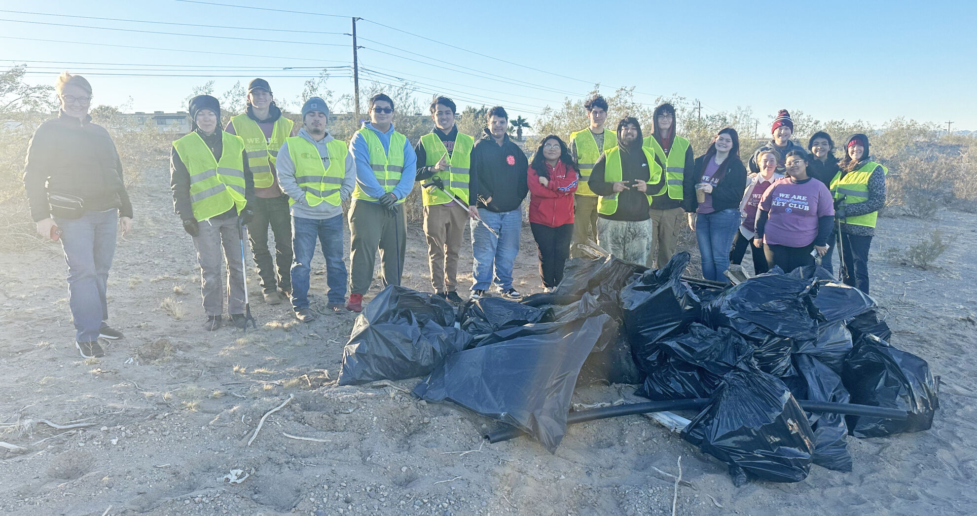 Highway clean-up: Volunteers help Make Bullhead Better pick up trash ...