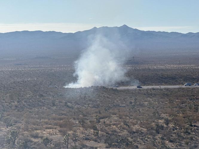 Fire destroys truck, camper near Searchlight Tuesday afternoon | News ...