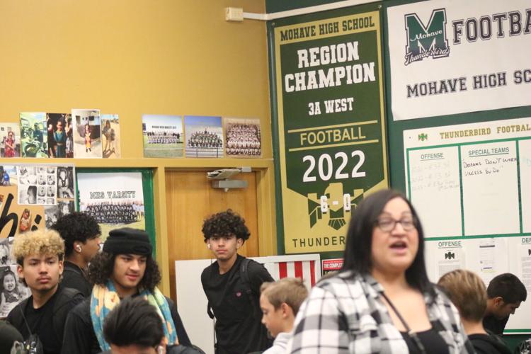 Mohave High School football team receives send-off before semifinal ...
