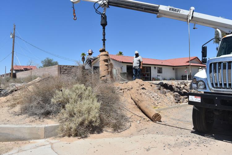 Power pole punctures Bullhead City home after accident | News ...