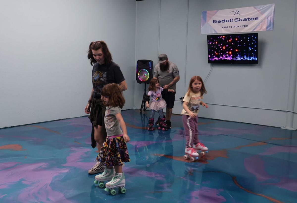 The Jones family enjoyed a free skate session at Skate Beats New Years ...