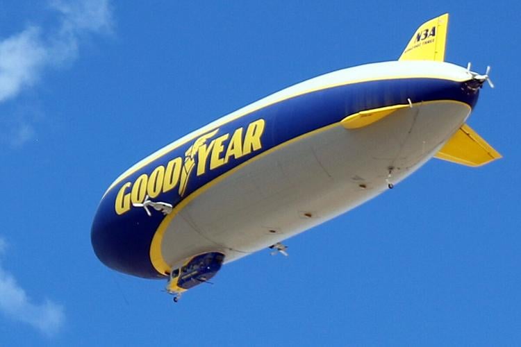 Goodyear Blimp pilot performs flyby of grandparents' home in Bullhead ...
