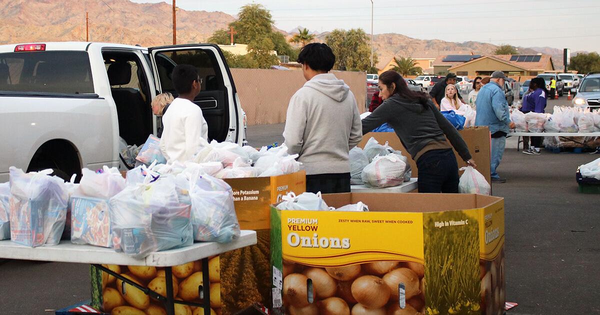 A line of people waiting to give: Community receives a boost through ...