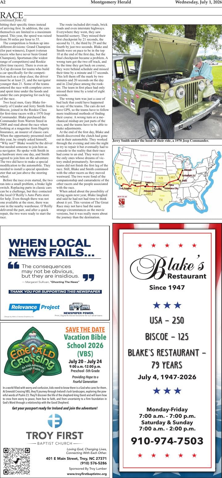 Page A02 | e-Edition | montgomeryherald.com