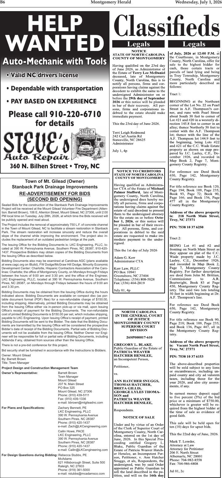 Page B06 | e-Edition | montgomeryherald.com