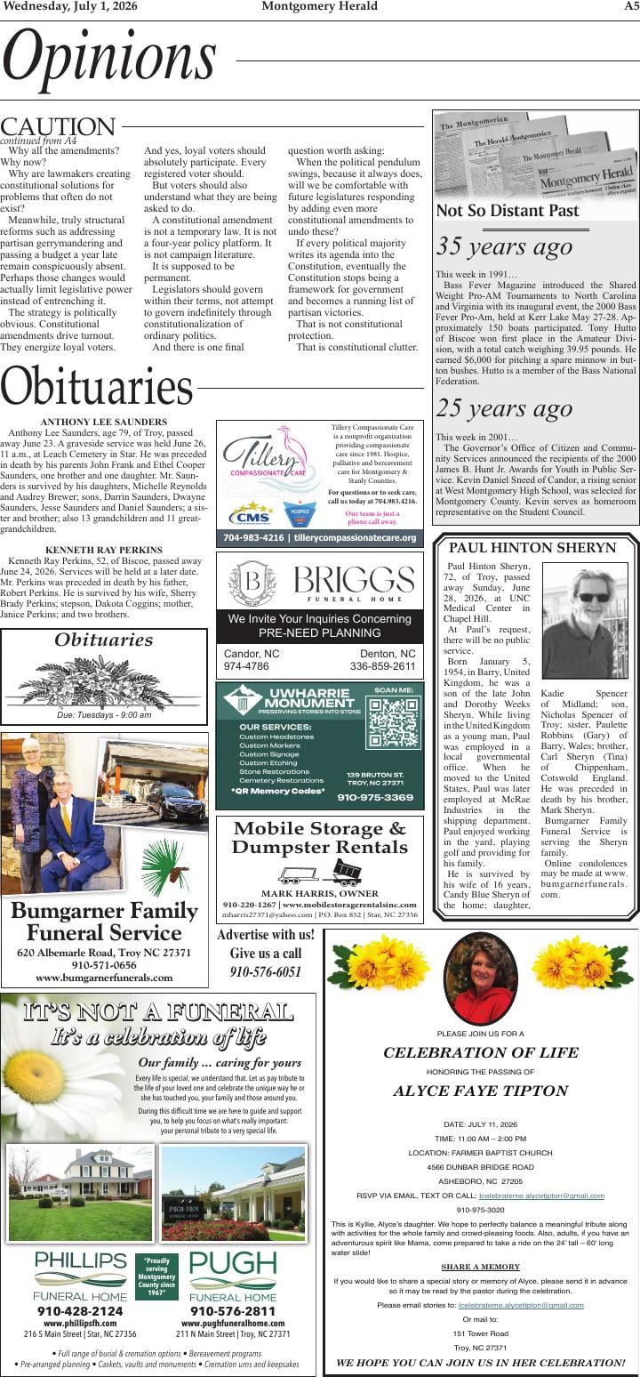 Page A05 | e-Edition | montgomeryherald.com