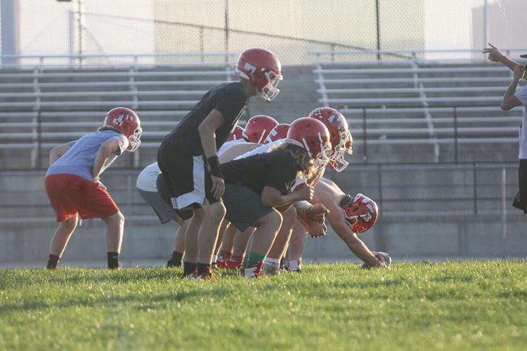 Montrose Indians run drills during first fall football practice Sept ...