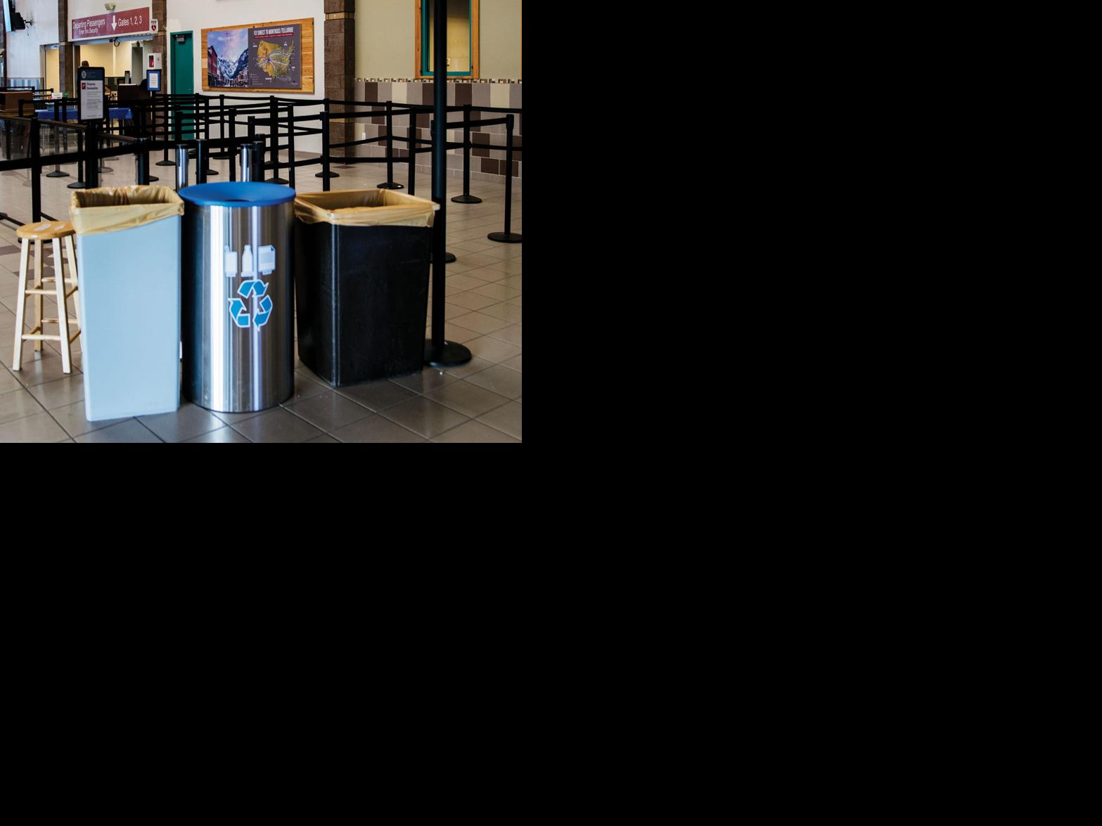 County rolls out newer recycling bins at airport | Local News Stories ...