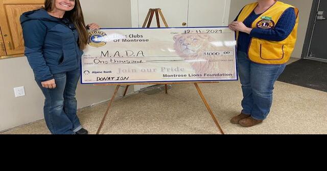 Lions aid MADA | Focus | montrosepress.com