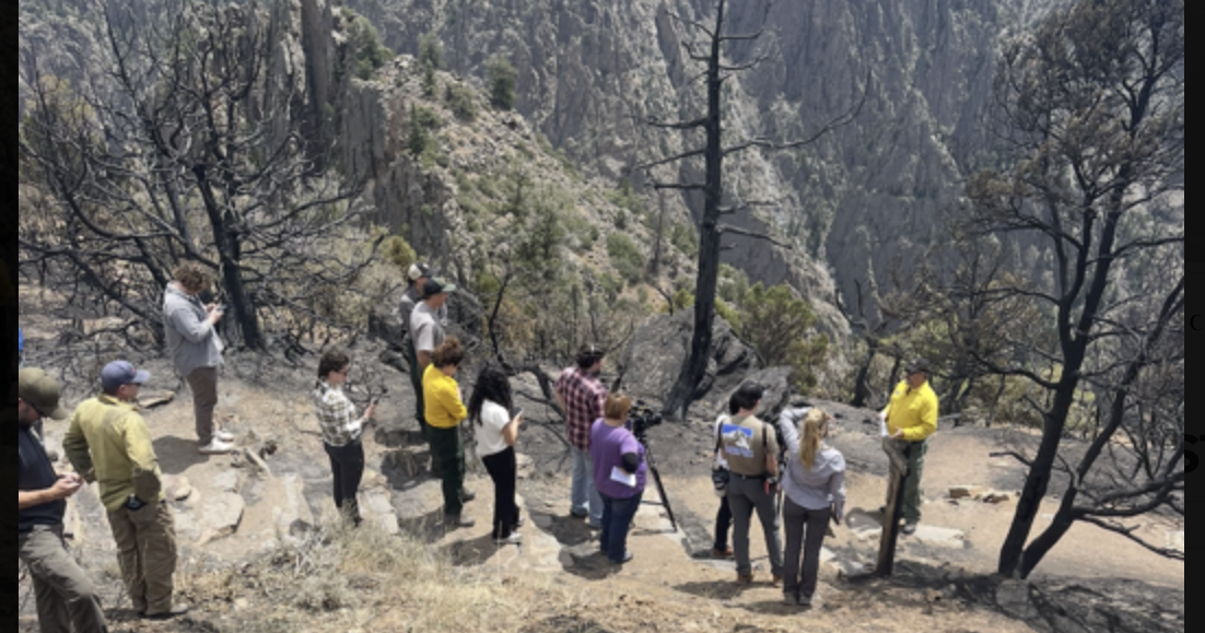 Photos reveal glimpse of fire damage inside Black Canyon national park ...