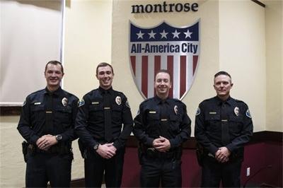 Four new officers sworn in for duty with the Montrose Police Department ...