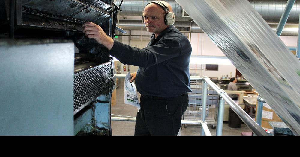 Plating the newspaper. Here’s how the Montrose Daily Press does it ...
