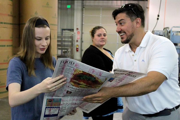Plating the newspaper. Here’s how the Montrose Daily Press does it ...