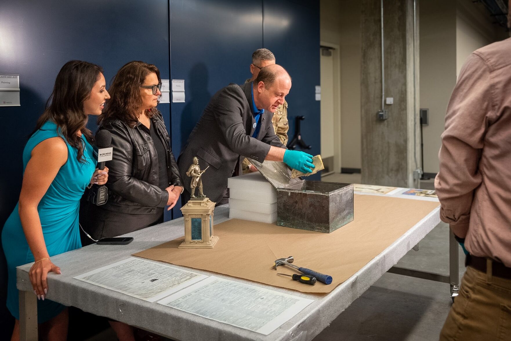 Treasure trove of newspapers found in 'mysterious box' beneath Civil ...