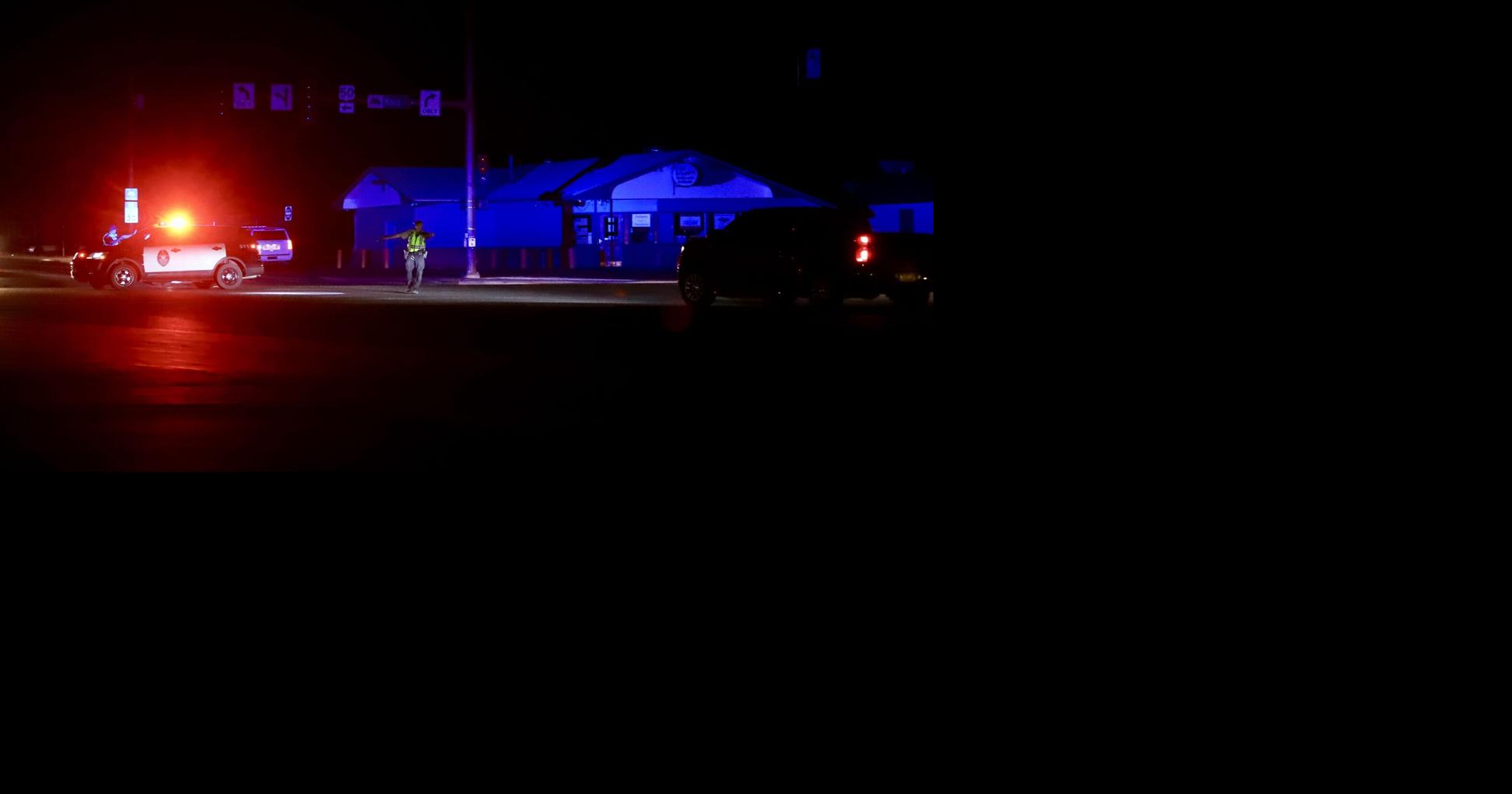 Caution urged as power outage takes out traffic lights, darkens ...