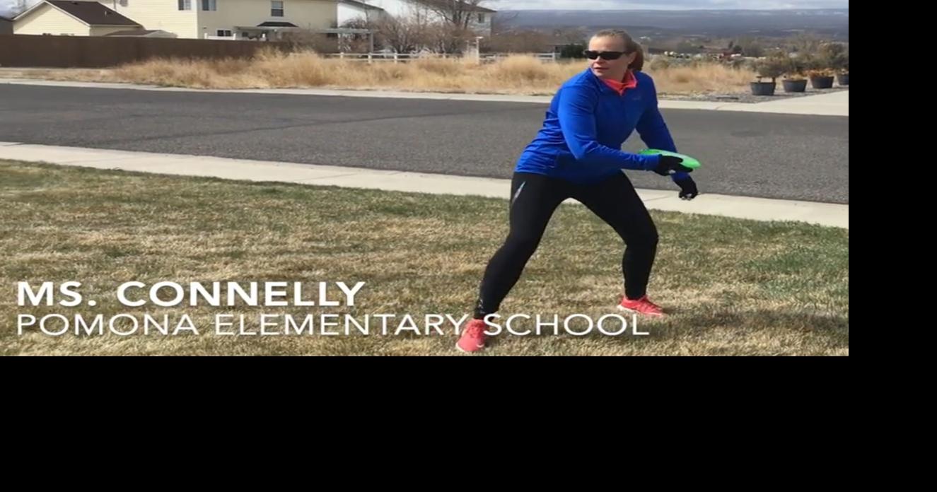 P.E. teachers throw frisbees while social distancing, challenge ...