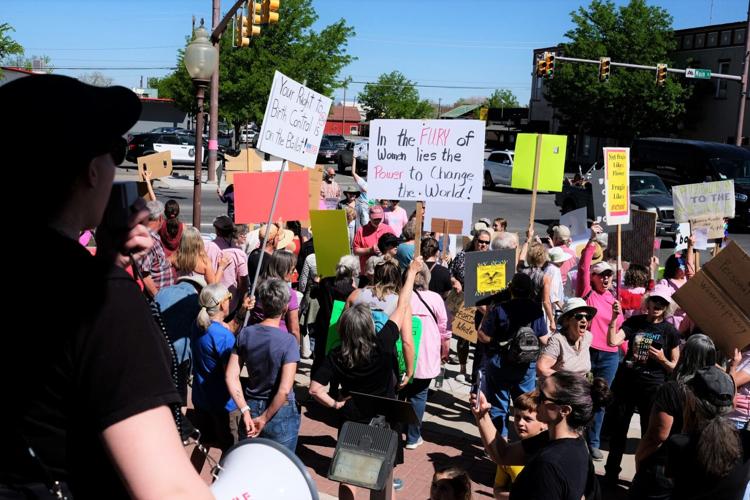 Over 200 gather in support of women's reproductive rights march ...