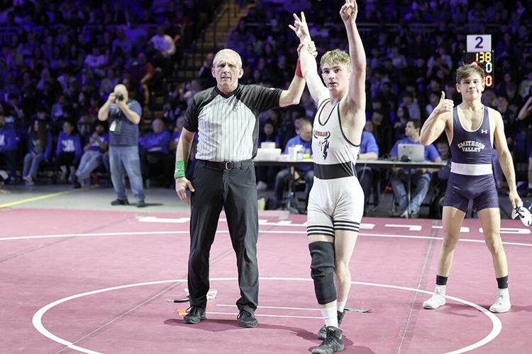 DHS wrestling history made: Baxter, Bogner three-peat state champs ...