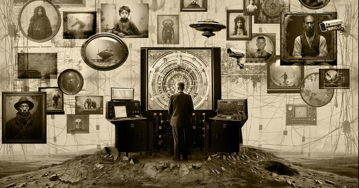 Collages created from AI on display in Southern Light Gallery at AC ...