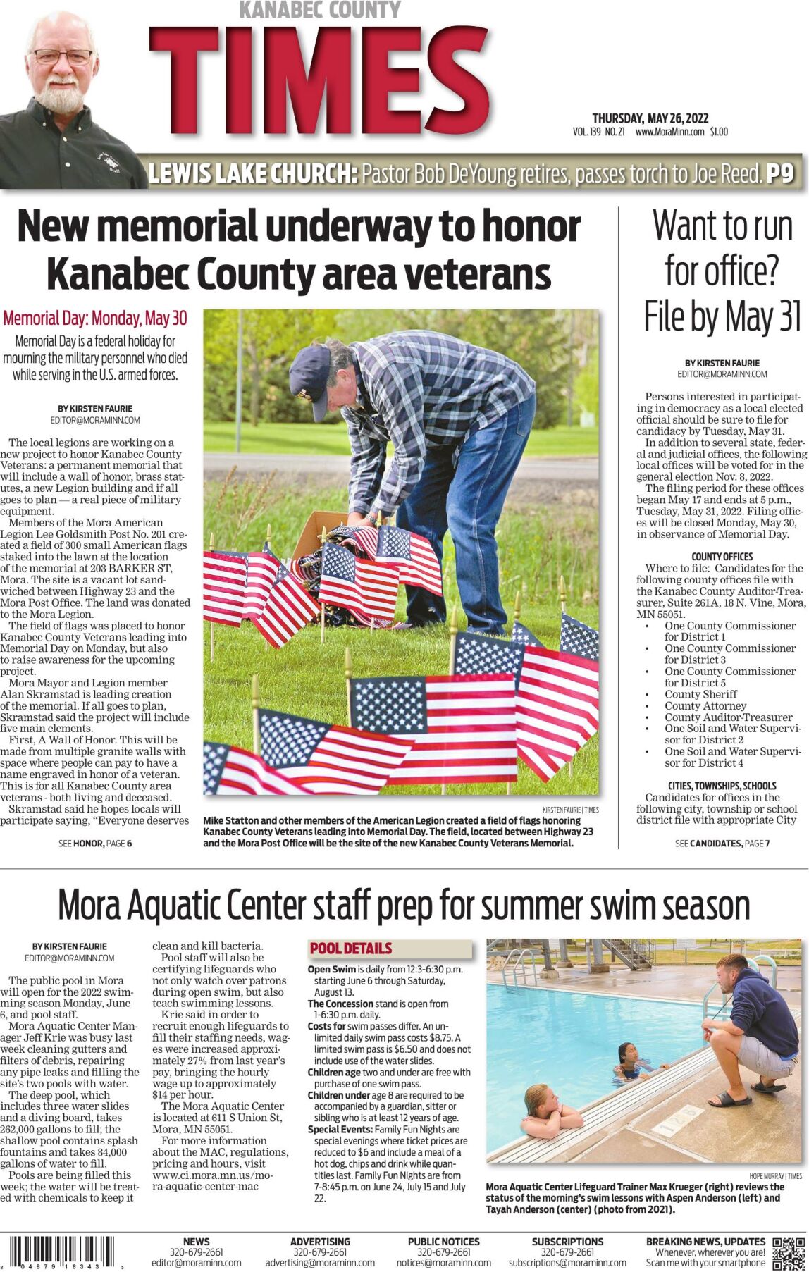 Kanabec County Times E-edition, May 26, 2022 | E-Edition | moraminn.com