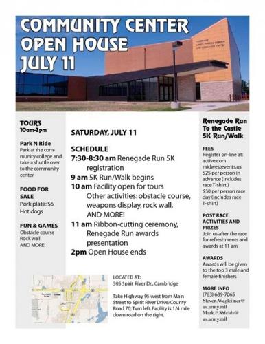 Community Center Open House | | moraminn.com