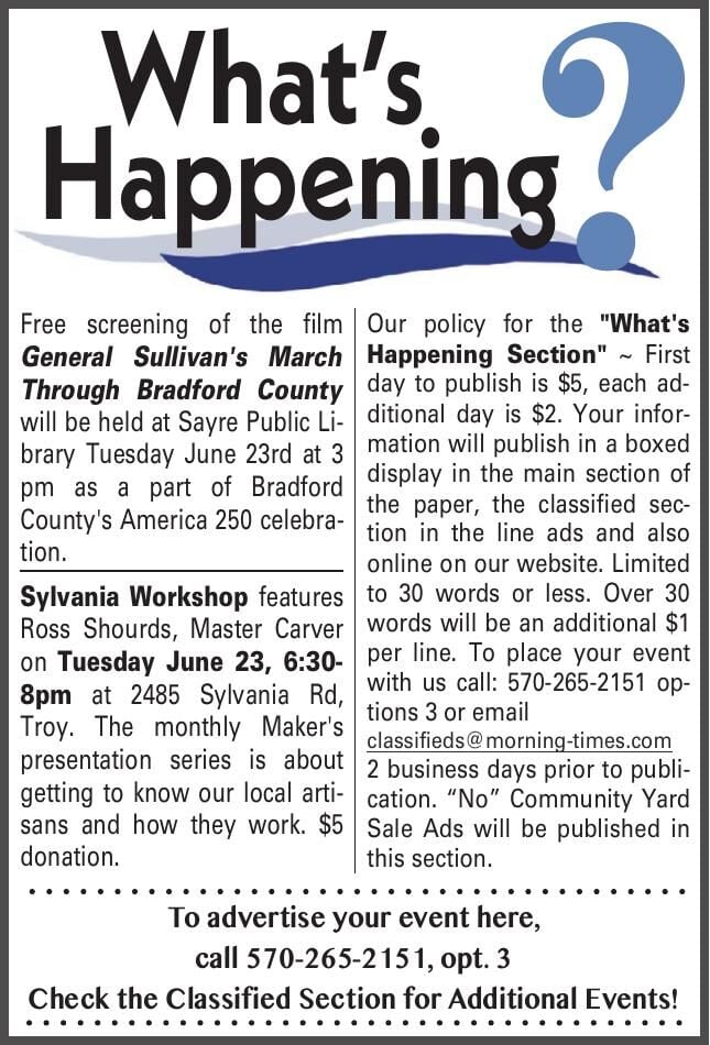 ? What’s Happening Free screening of | Sheriff's Sale | morning-times.com