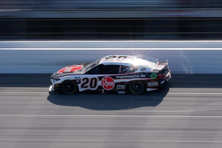 Christopher Bell takes on NASCAR's Tricky Triangle with a cast on his ...