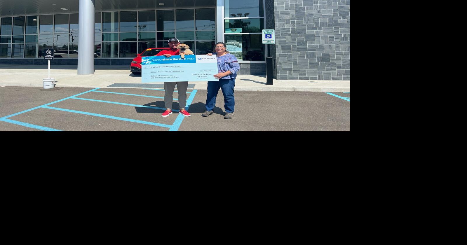 Williams Subaru shares the love with local humane society | News ...