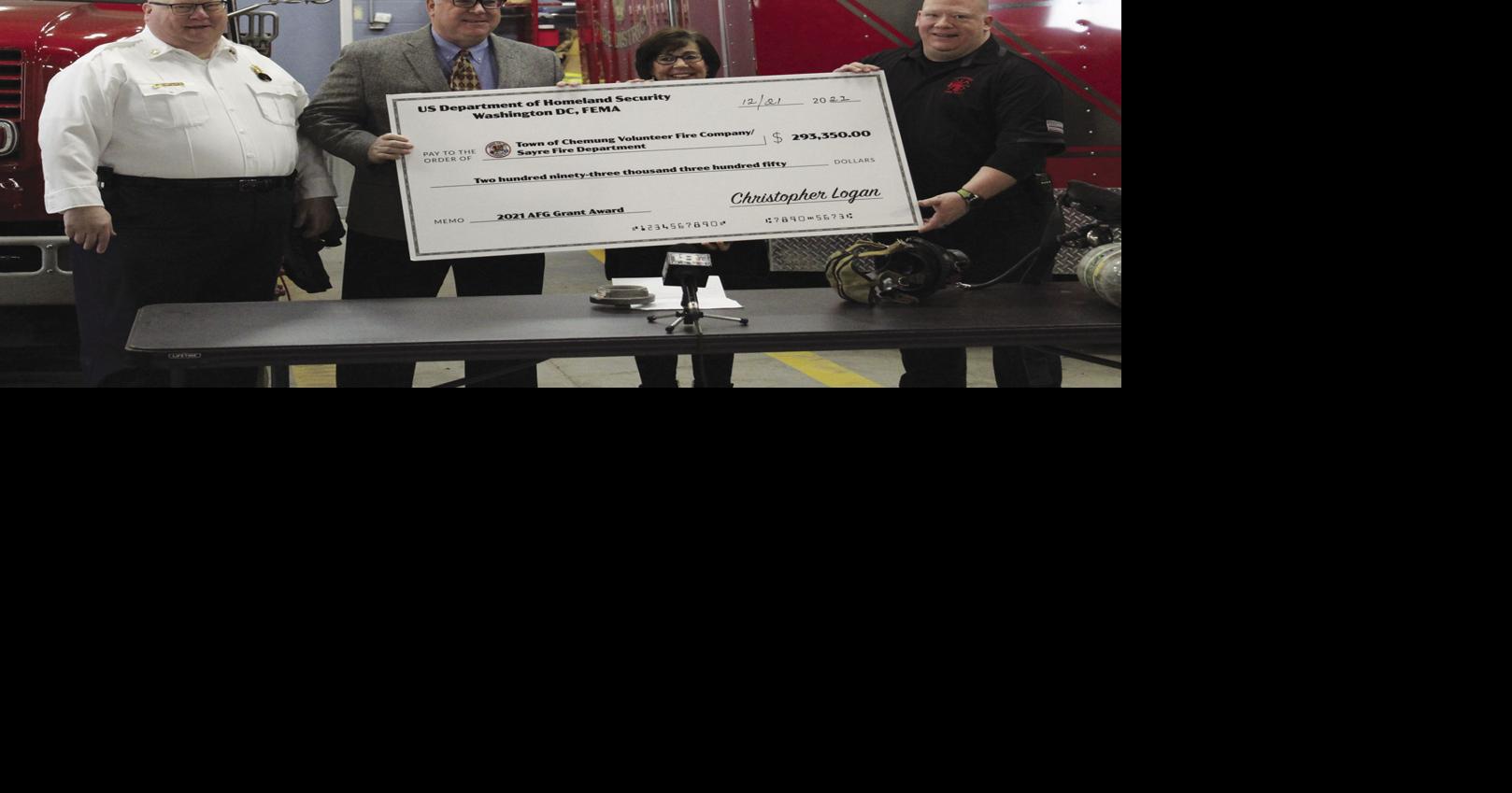 Chemung and Sayre fire departments receive FEMA grant | News | morning ...