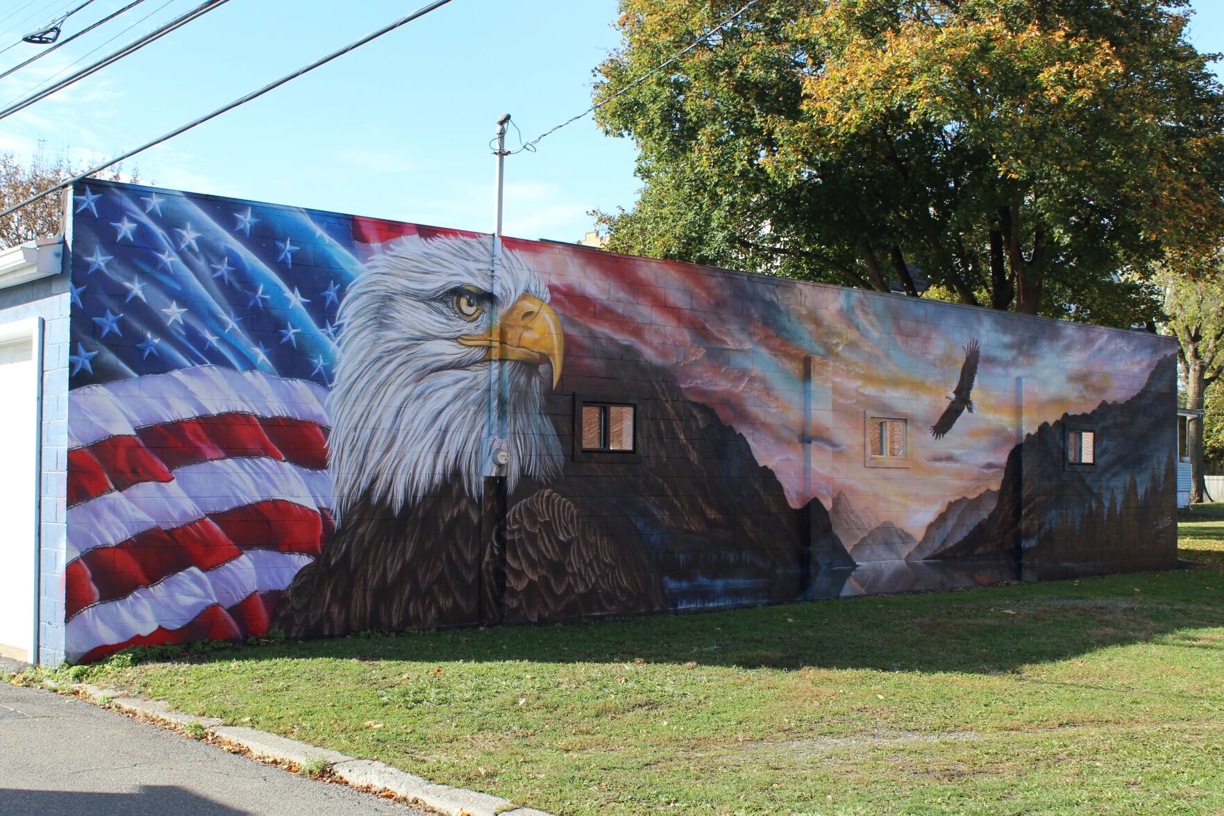 Patriotic eagle mural in Sayre completed | News | morning-times.com