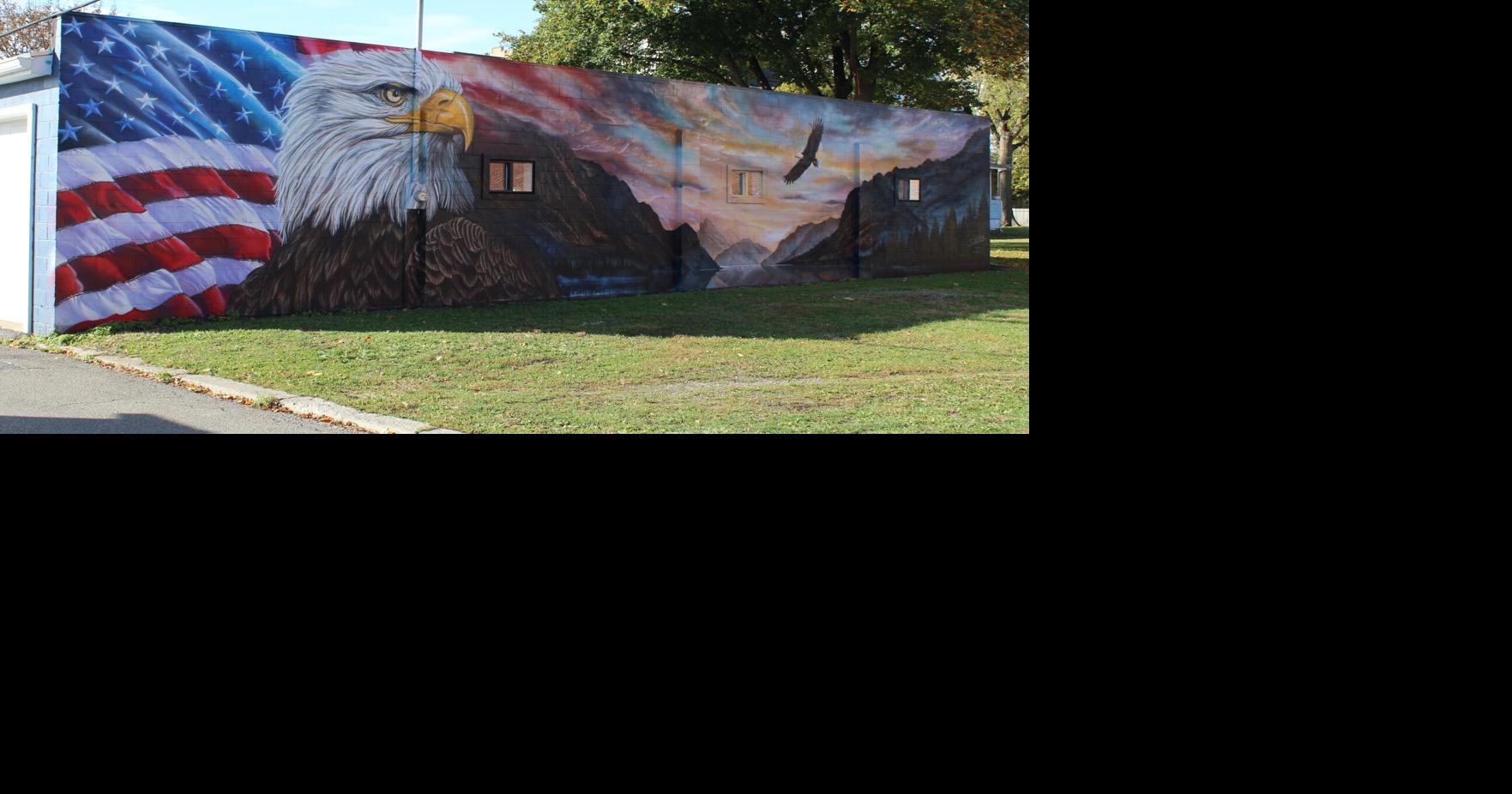 Patriotic eagle mural in Sayre completed | News | morning-times.com