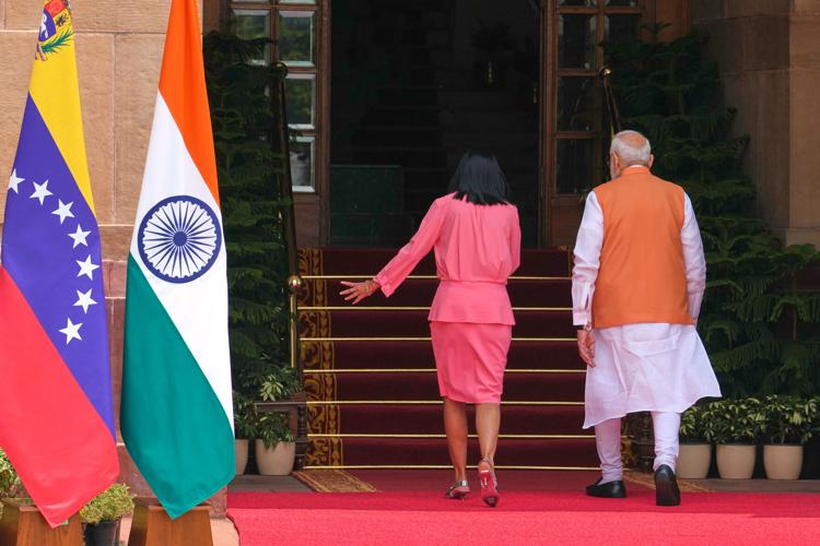 India's Modi meets Delcy Rodriguez as India expands Venezuela oil ...