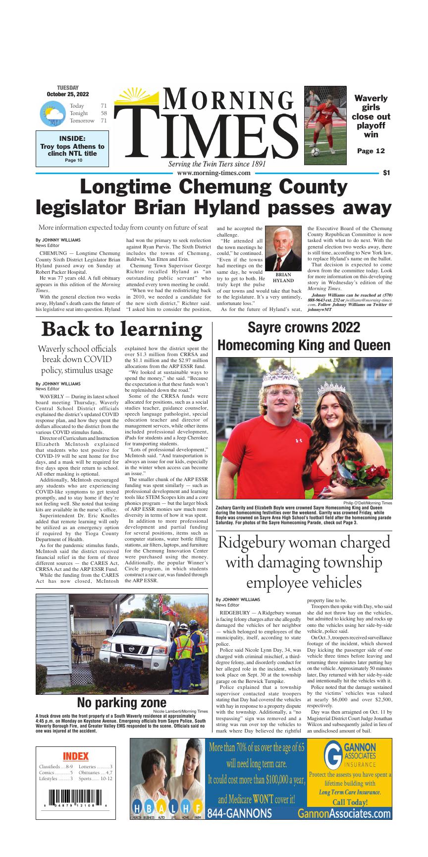 Page A1 | e-Edition | morning-times.com