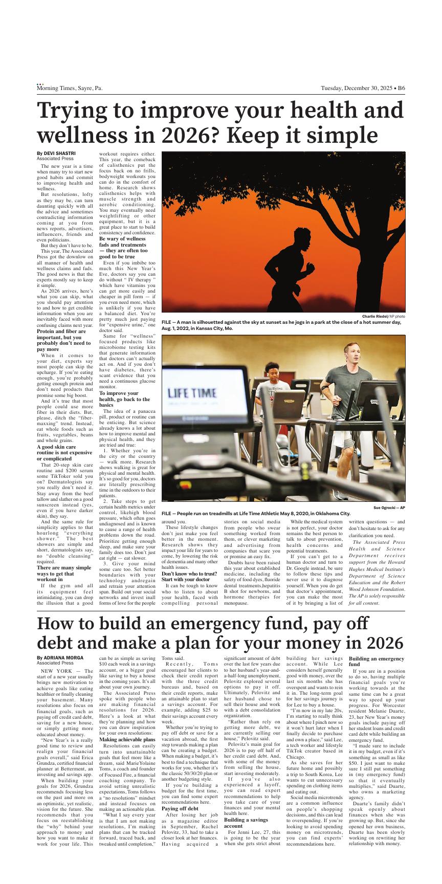 Page B6 | e-Edition | morning-times.com
