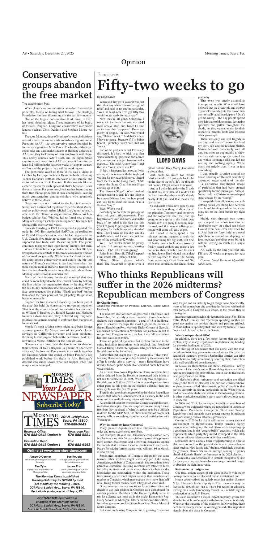 Page A8 | e-Edition | morning-times.com