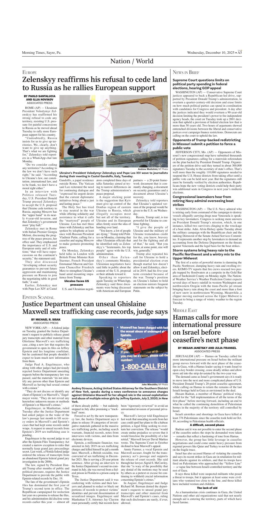 Page A5 | e-Edition | morning-times.com