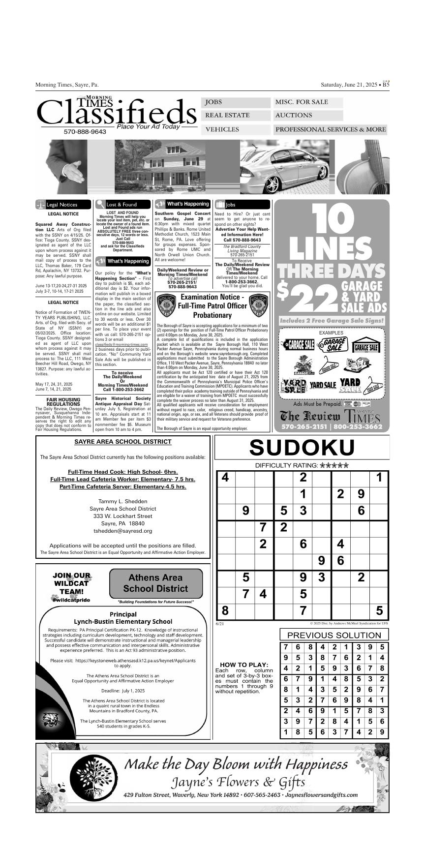 Page B5 | e-Edition | morning-times.com