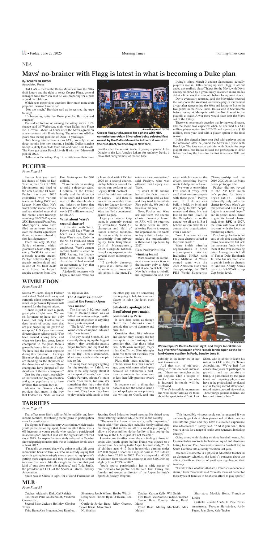 Page B2 | e-Edition | morning-times.com