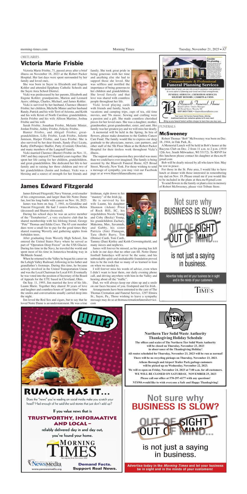 Page A7 | e-Edition | morning-times.com