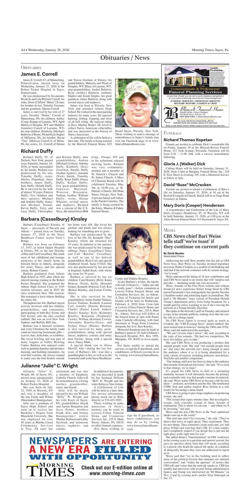 Page A4 | Morning Times | morning-times.com