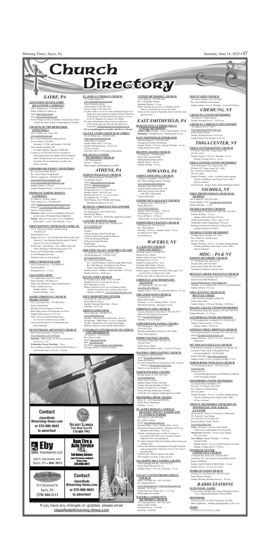 Page B7 | e-Edition | morning-times.com